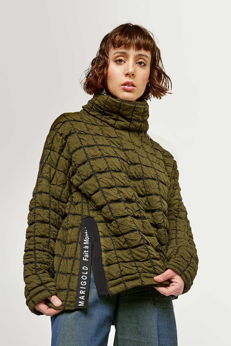 Felix - High Neck Top with Slit | Marigold MTL – Marigold par Marilyne ...